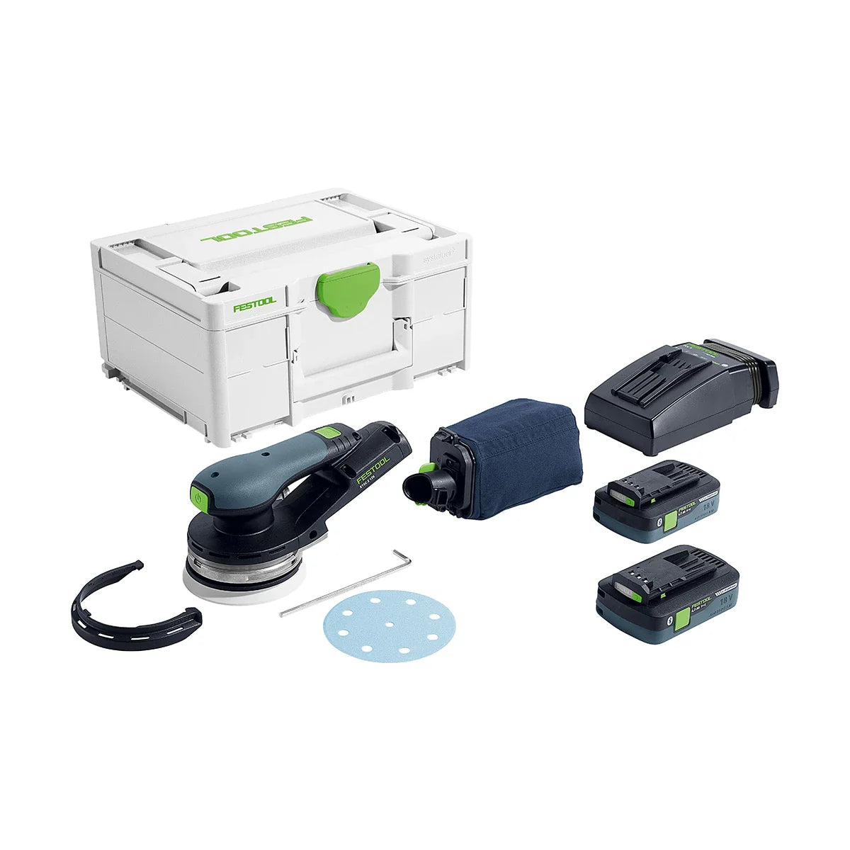 Festool 577738 Cordless Random Orbital Sander ETSC 2 125-4,0 I-Plus ...